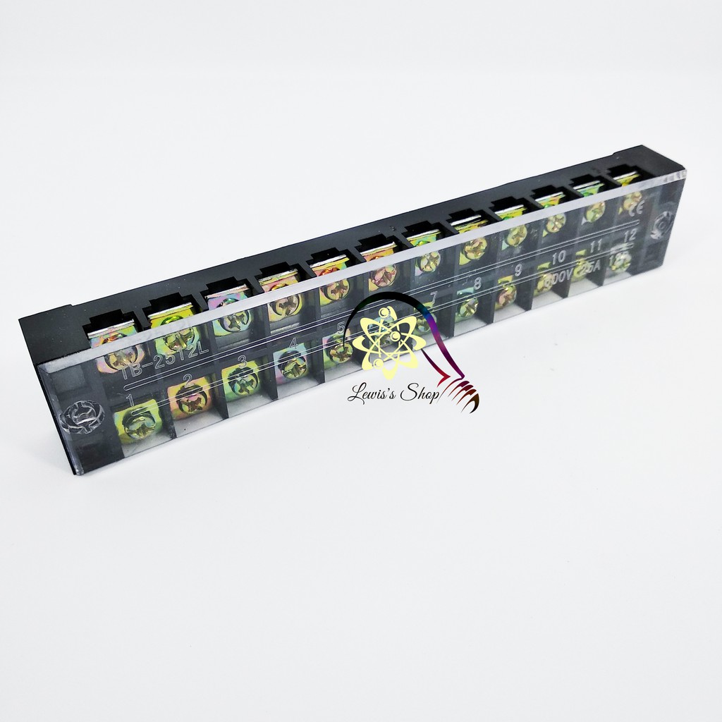 Jual Terminal Blok Kaca 12 Pole 12x25A Terminal Block Sambungan Listrik | Shopee Indonesia