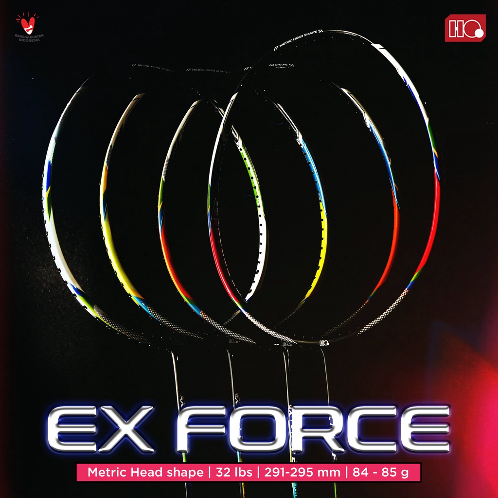 Jual Hi-Qua Raket Bulutangkis Badminton Exforce Full Set - Ex Force ...