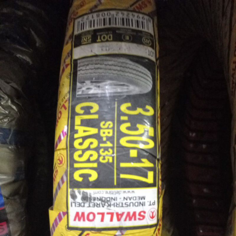 Jual Ban Swallow Classic 350-17 tube type non tubles pakai ban dalam | Shopee Indonesia