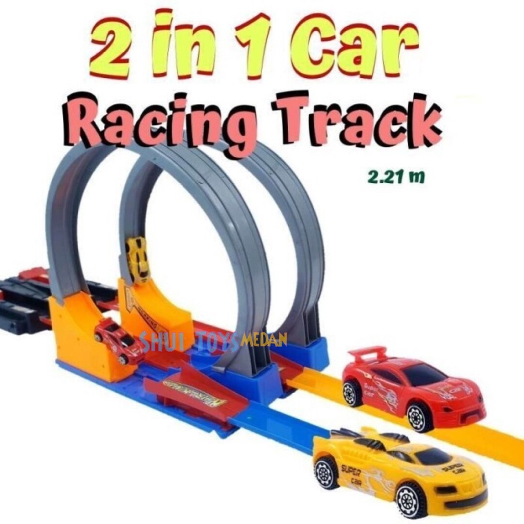 Jual Track Racing Loop 2 in 1 isi 28pcs Hot Wheels / Trak Racing Hot ...