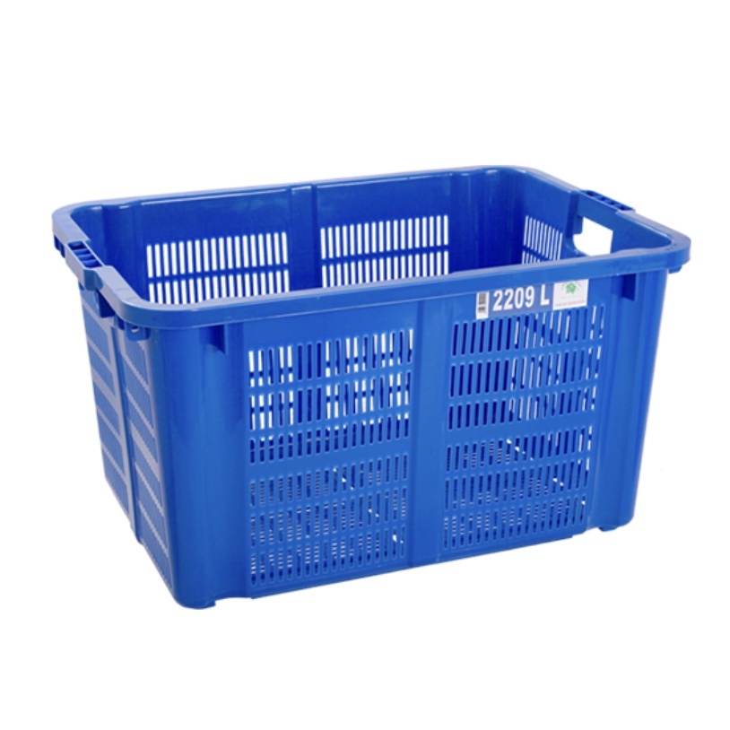 Jual Green Leaf 2209 L Container Industri Lubang Keranjang Krat Plastik ...