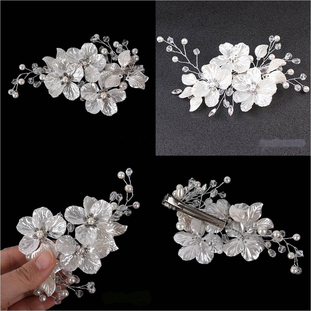 Jual Jepit Rambut Bunga Flower Headpiece Clasic White JP09 TM342 ...