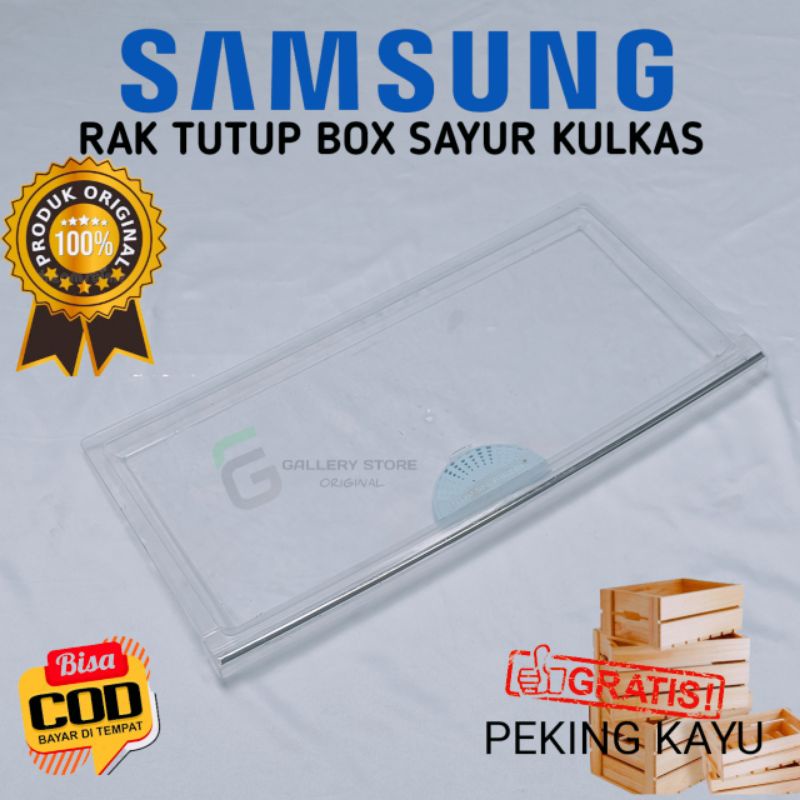 Jual RAK TUTUP BOX SAYUR DAN BUAH KULKAS SAMSUNG ORIGINAL 43,5 X 21CM ...