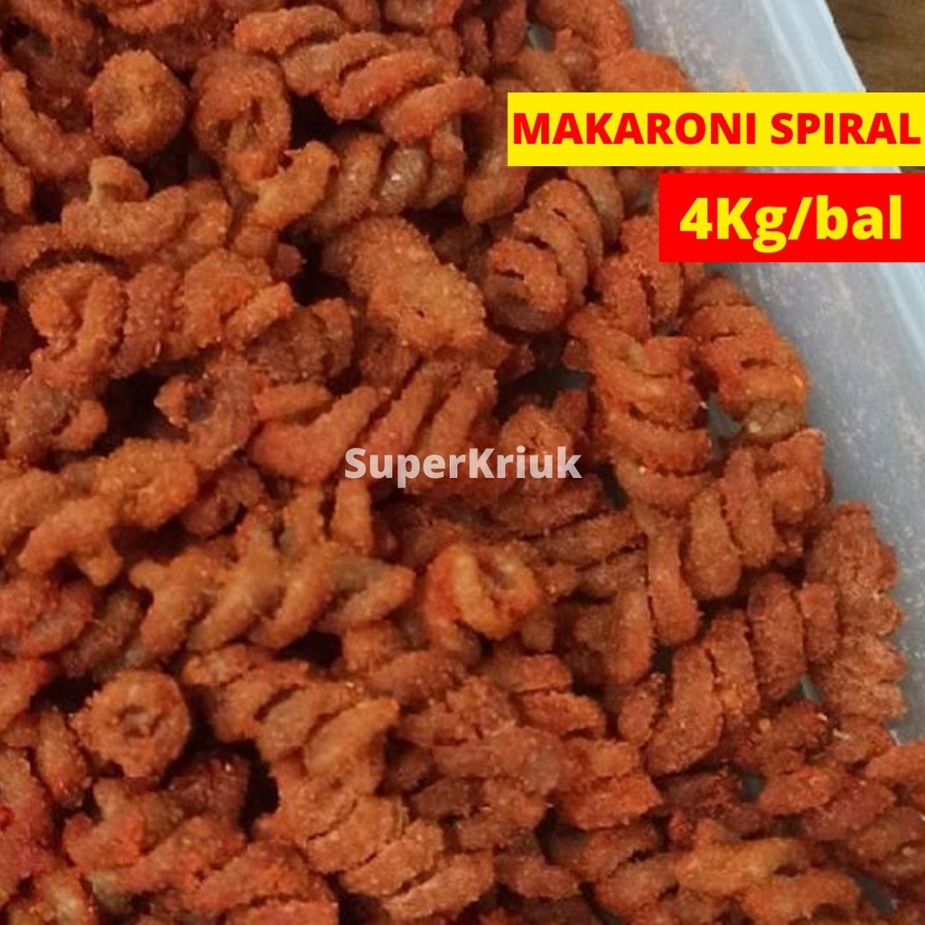 Jual Makaroni Spiral Balado Pedas Kemasan per-bal 4Kg | Shopee Indonesia