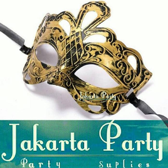 Jual Topeng Rome Gold / Mask Party / Masquerade Mask / Topeng Pesta | Shopee Indonesia