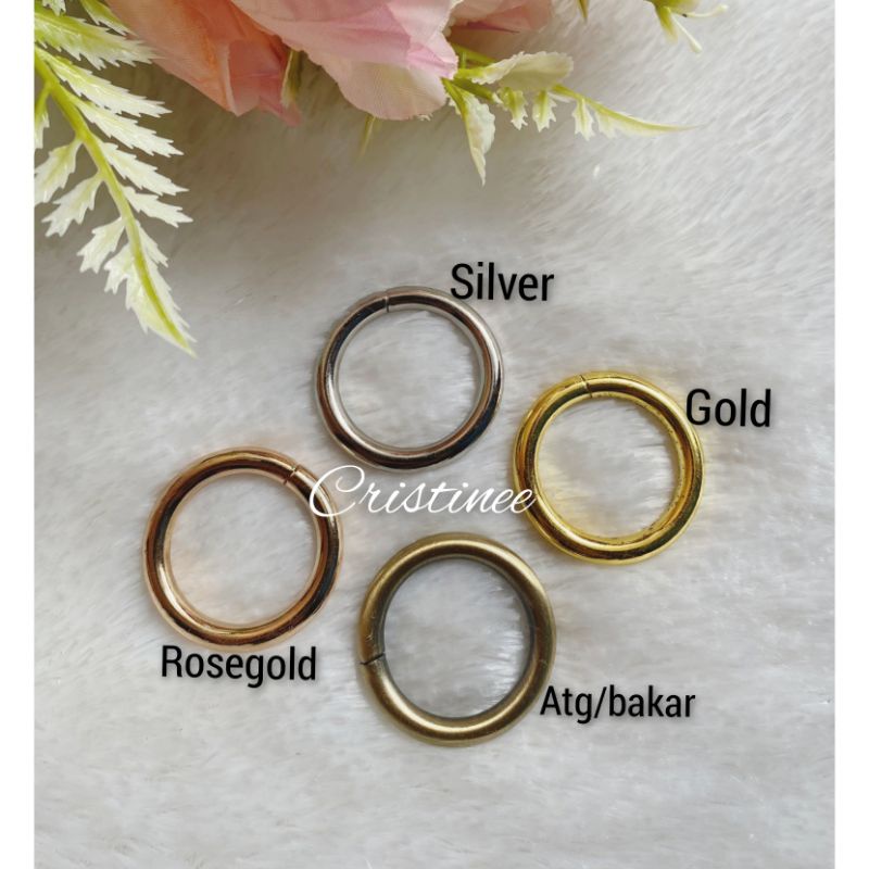 Jual Ring bulat uk 2,5 cm ( 12 pcs) | Shopee Indonesia