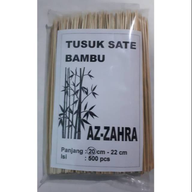 Jual TUSUK SATE BAMBU 1 BUNGKUS ISI 500 PCS.(1kg - 2000pcs) | Shopee ...
