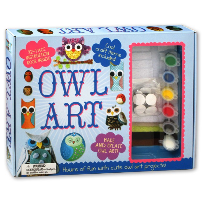 Jual Owl Art Box Set - Hours of Fun with Cute Owl Art Projects | Shopee ...