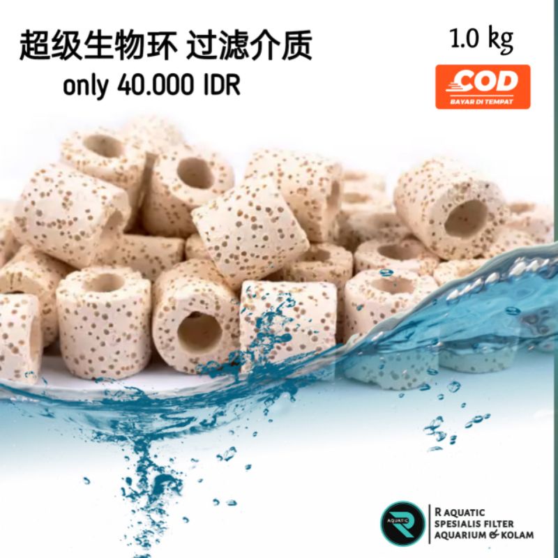 Jual super bio ring nano bakteri rumah bakter 1kg | Shopee Indonesia