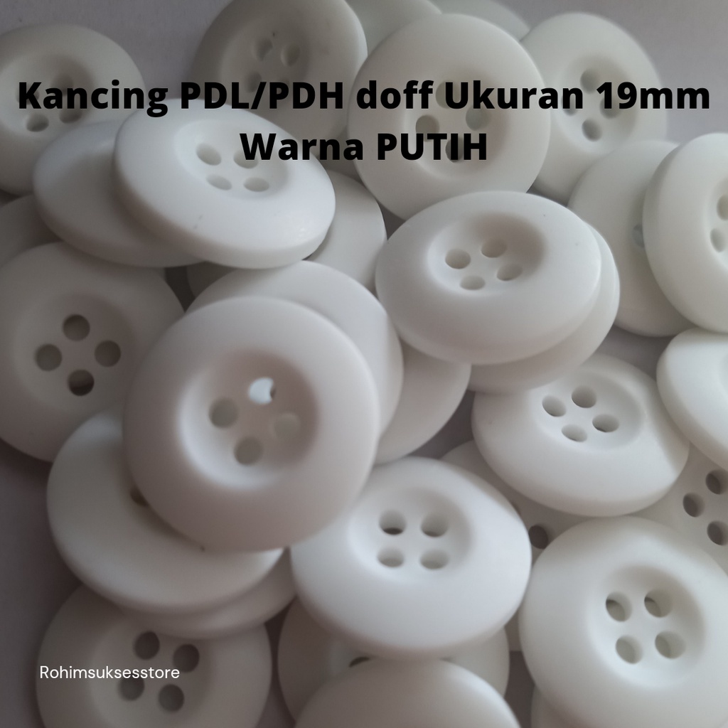 Jual Kancing Pdl/Pdh Doff Baju Seragam Kemeja Celana Ukuran 19mm Murah ...