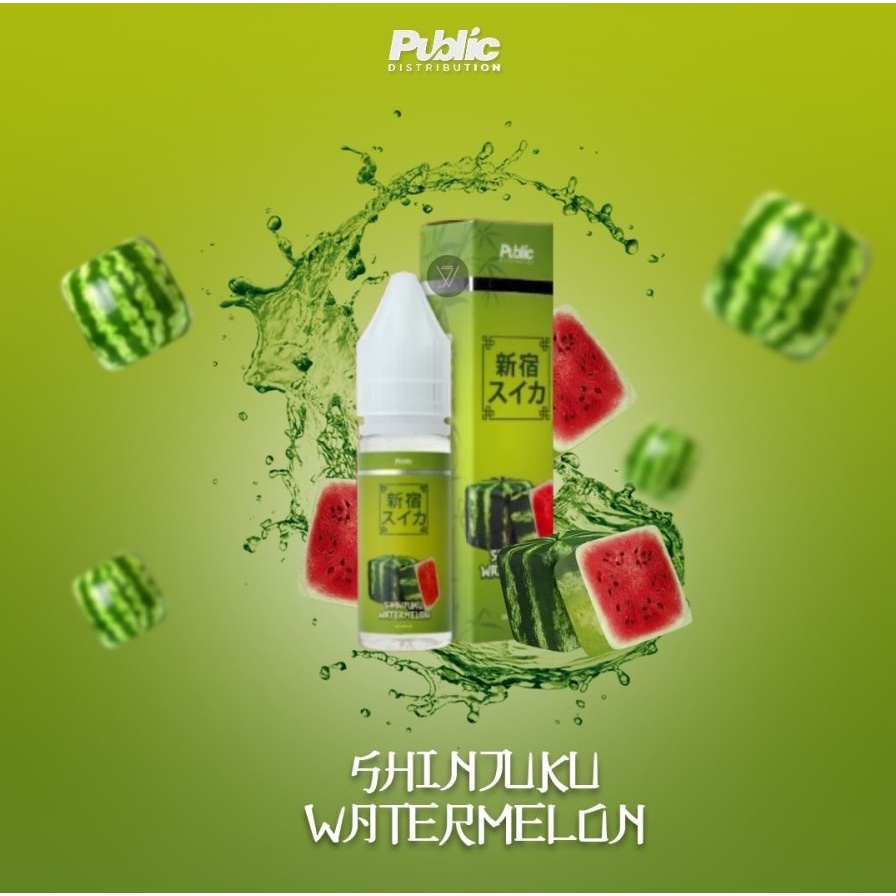 Jual Shinjuku Watermelon Saltnic 15ML by Public Distribution | Shopee ...