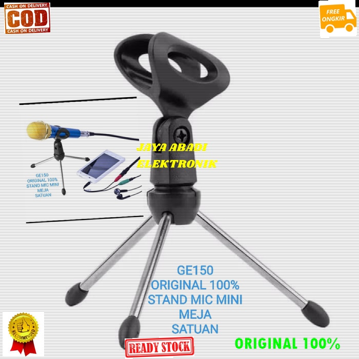 Jual ORIGINAL STAND MIC BESI KAKI TIGA MINI PENDEK HOLDER STANDING ...