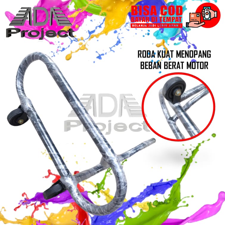 Jual Standar paddock Pedok Matic Universal Hitam Honda Vario 110 Techno ...