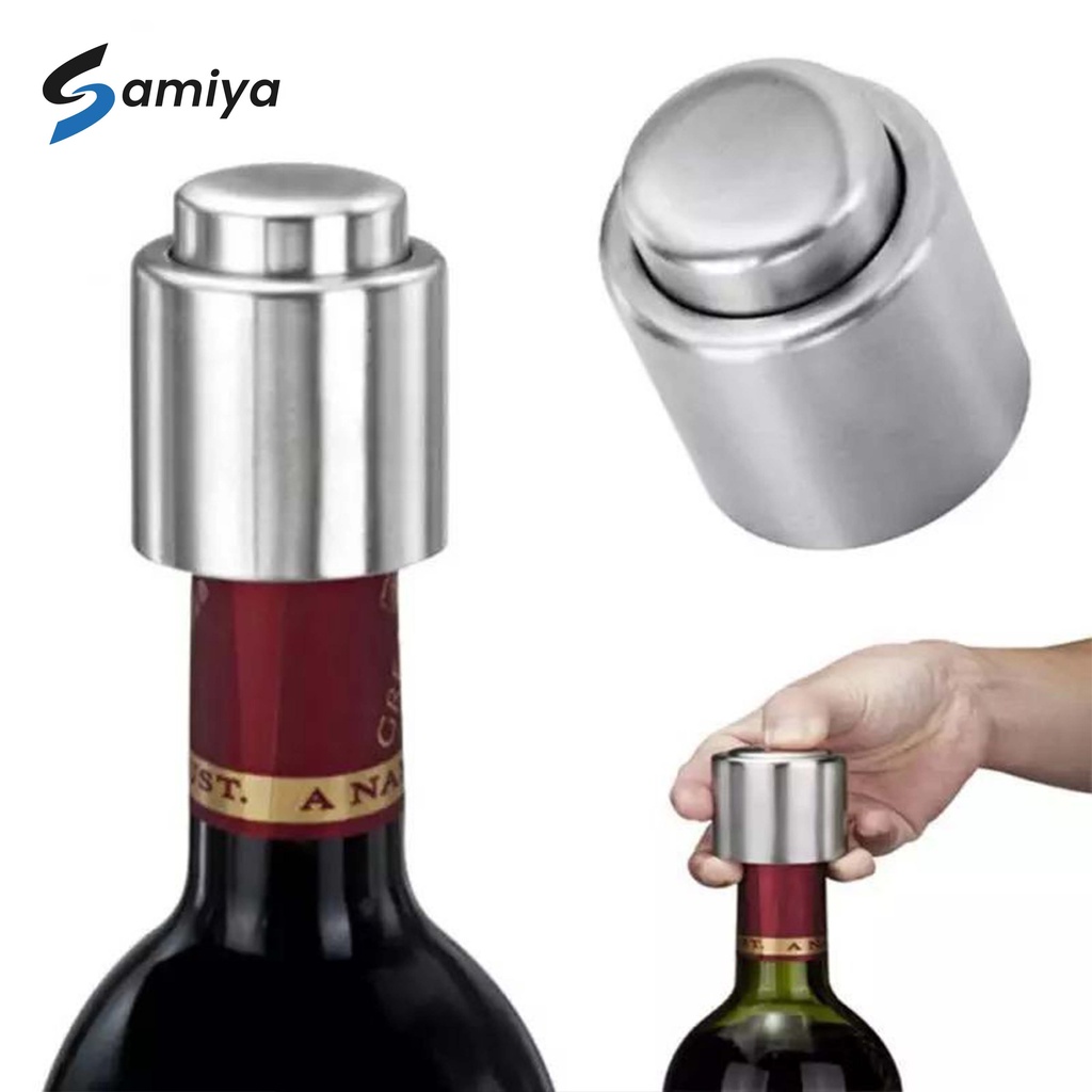 Jual wine vacuum penutup botol minuman wine syrup minyak / wine bottle ...