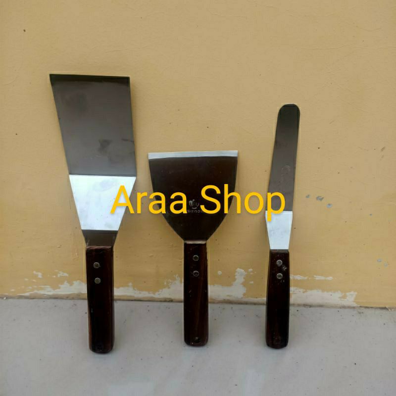 Jual Spatula roti bakar kebab pizza Teppanyaki Burger Pizza Martabak ...