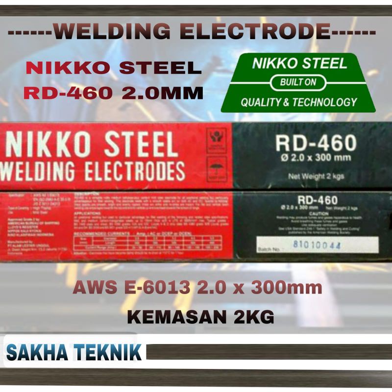 Jual Kawat las Nikko Steel RD-460 2mm / Kawat las ARCTIC 2mm kemasan 2kg | Shopee Indonesia