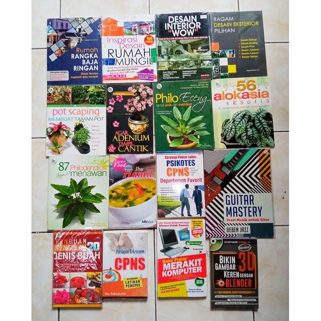 Jual PAKET BUKU UMUM BORONGAN 500.000 = 50 BUKU. BISA UNTUK PERPUSTAKAAN DESA ATAU PRIBADI ...