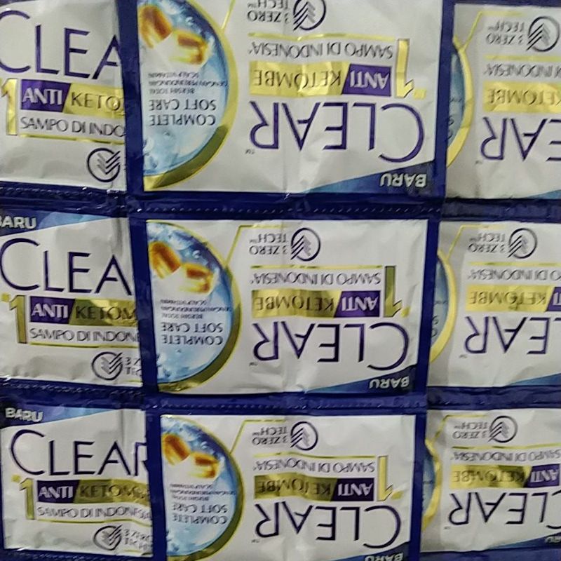 Jual shampo clear 9 ml x 12 sachet(original) | Shopee Indonesia