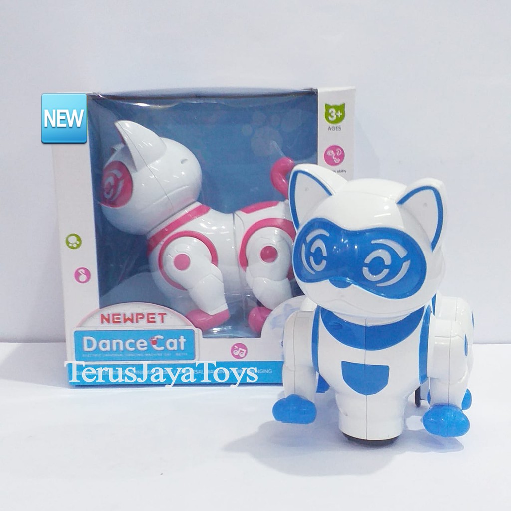 Jual MAINAN ROBOT CAT/MAINAN KUCING ROBOT BATERAI/MAINAN KUCING/DANCE ...