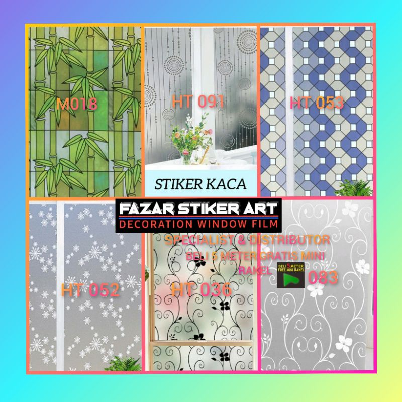 Jual STICKER KACA / STICKER KACA JENDELA RUMAH / STICKER KACA KANTOR ...