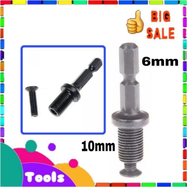 Jual Mesin Bor / Baut Kepala Bor 10Mm Adapter Bor Shank 6Mm | Shopee ...