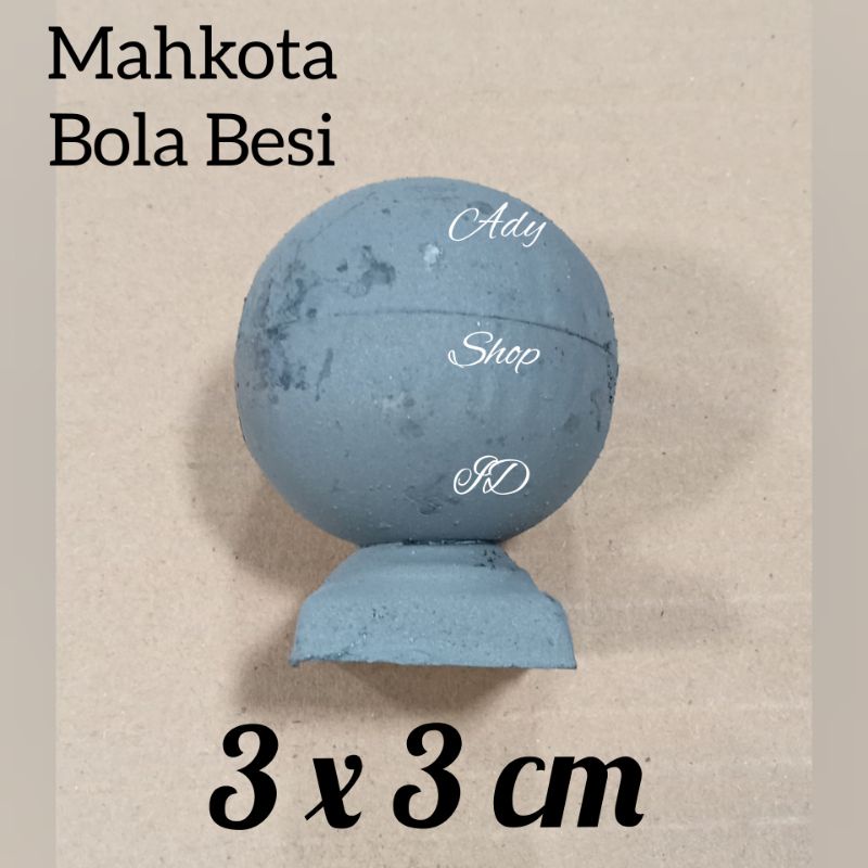 Jual ornamen mahkota bola besi ukuran holo 3x3 cm | Shopee Indonesia