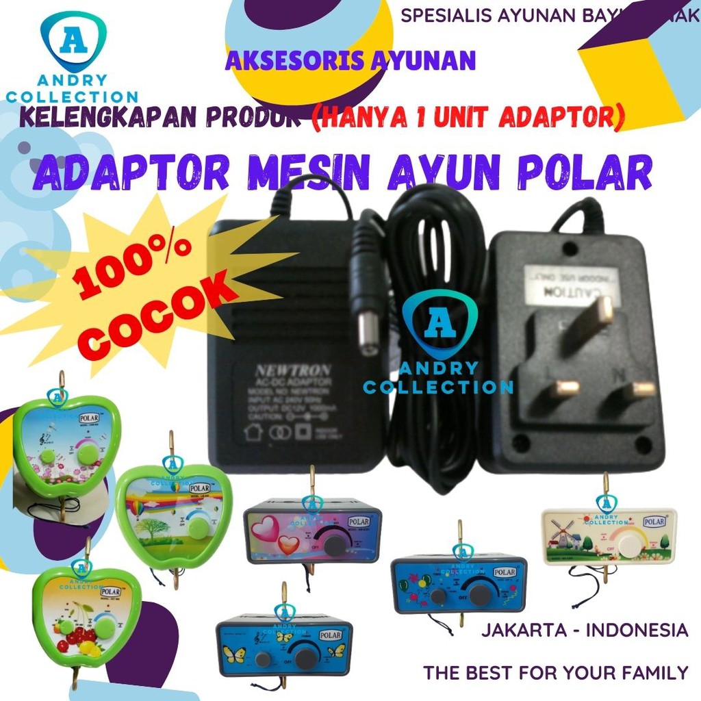 Jual ADAPTOR Ayunan Bayi Otomatis Elektrik Mesin POLAR POMA POLO OTO ...