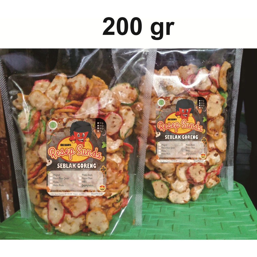 Jual seblak goreng kriuk by khas sunda 200gr | Shopee Indonesia