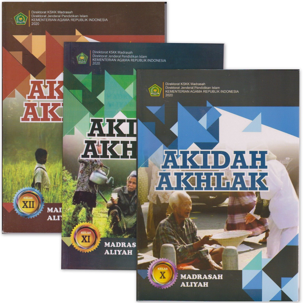 Jual Buku Akidah Akhlak Madrasah Aliyah Kelas 10, Kelas 11, Kelas 12 MA KMA 183 Tahun 2020 ...