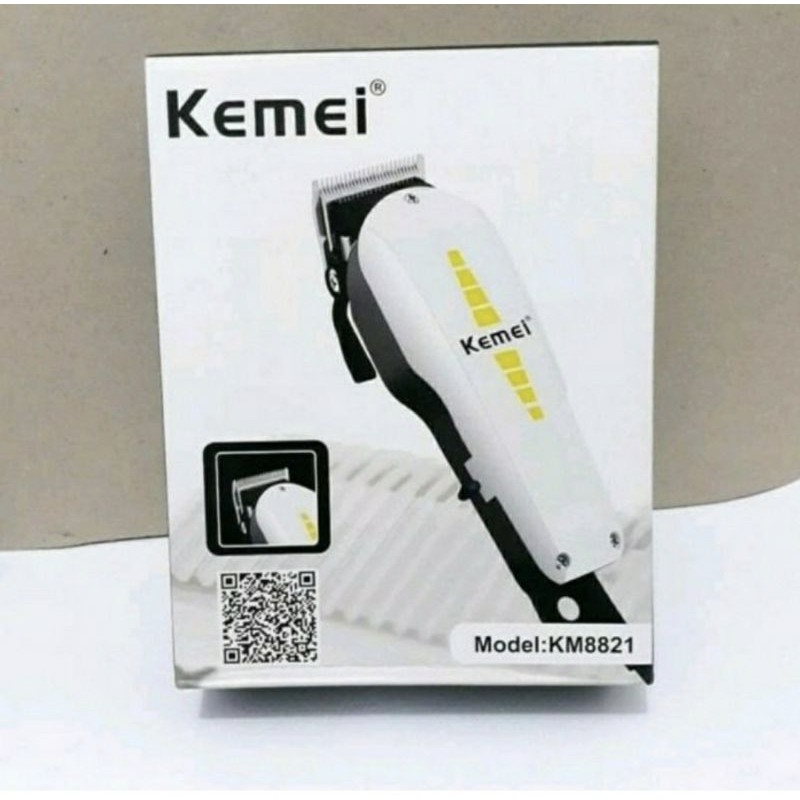 Jual Kemei KM-8821 Hair Clipper Elektrik Mesin Cukur Rambut | Shopee Indonesia