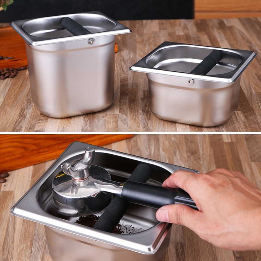 Jual KNOCK BOX KOPI COFFEE BESAR KECIL DAN DRAWER STAINLESS STEEL ...
