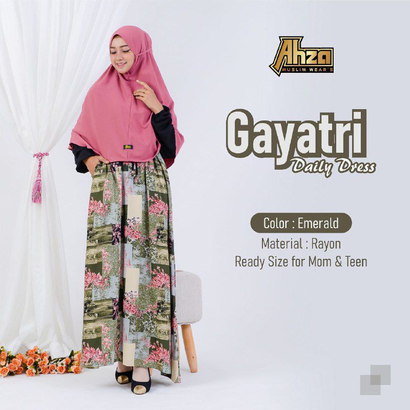Jual AHZA HEPPIN// DAILY DRESS GAYATRI - AHZA ori | Shopee Indonesia