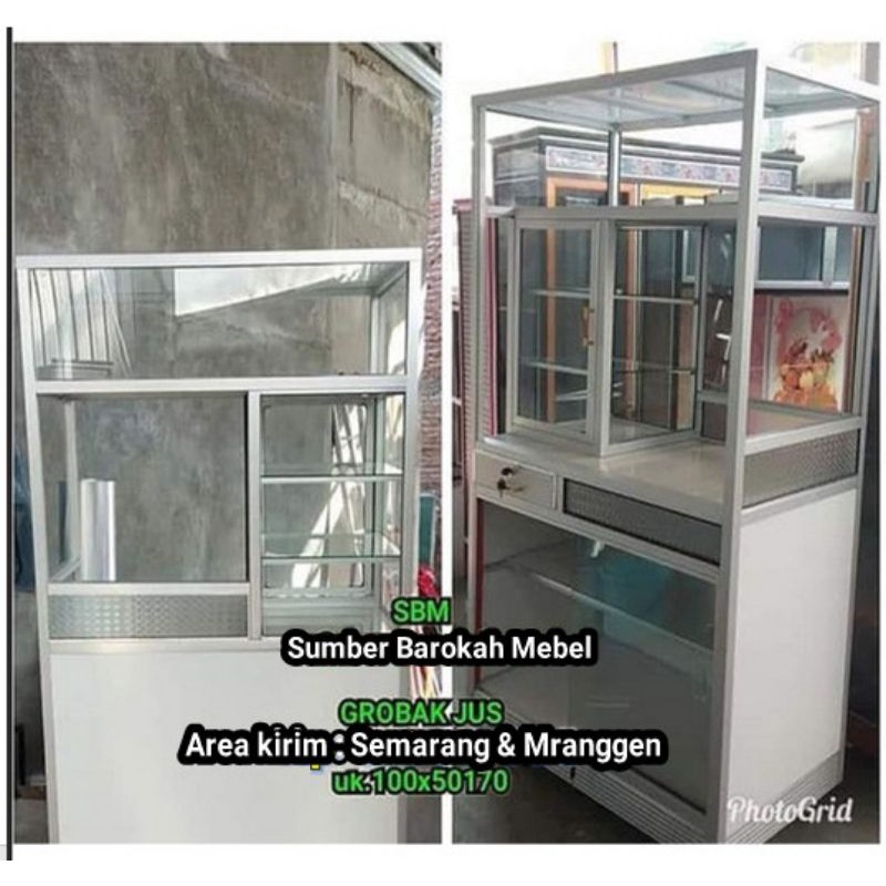 Jual Gerobag Etalase Es Jus 100 / Gerobak Juice - Pre Order - (khusus ...