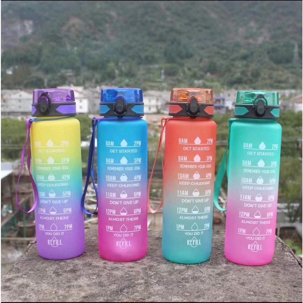 Jual Botol Viral | Botol Motivasi 1 Liter | Shopee Indonesia