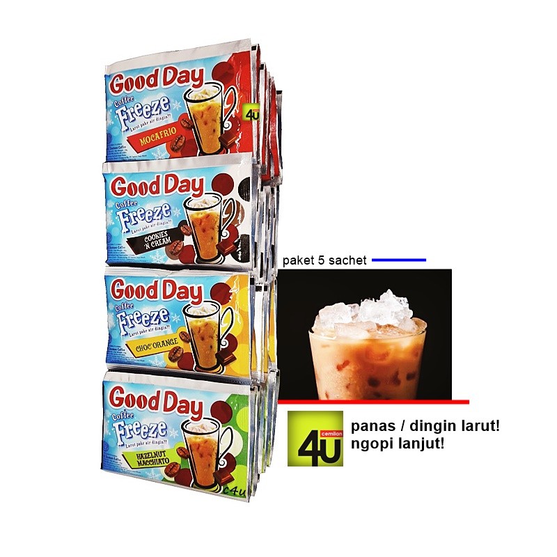 Jual [5 SACHET] Good Day FREEZE - Minuman Serbuk Kopi Instan | Shopee ...