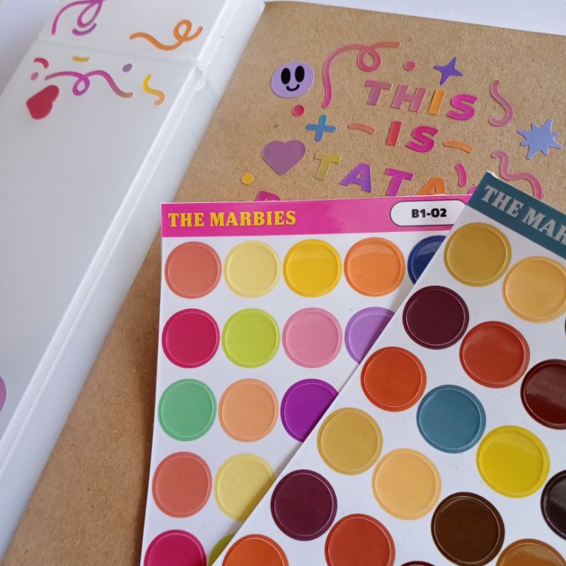 Jual SIMPLE BASIC CIRCLE/ BULAT/ LINGKARAN/ BUNDAR AESTHETIC STICKER ...