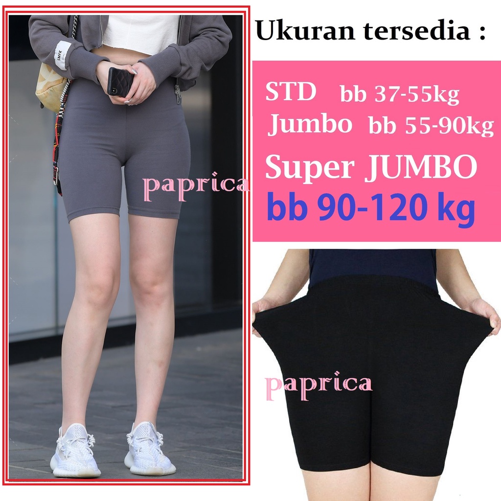 Jual Celana Legging Pendek Strit Sot JUMBO dan Semua Ukuran Shot Setrit Leging Lejing BigSize cd ...