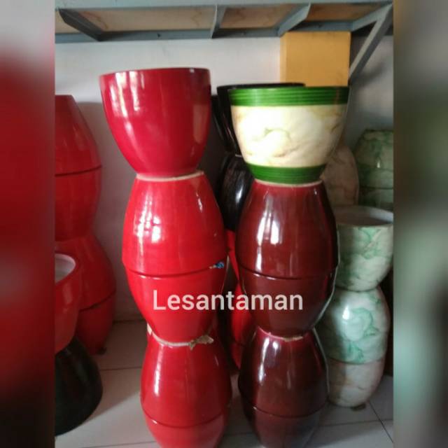 Jual Pot keramik/pot gerabah/pot bunga 40cm | Shopee Indonesia