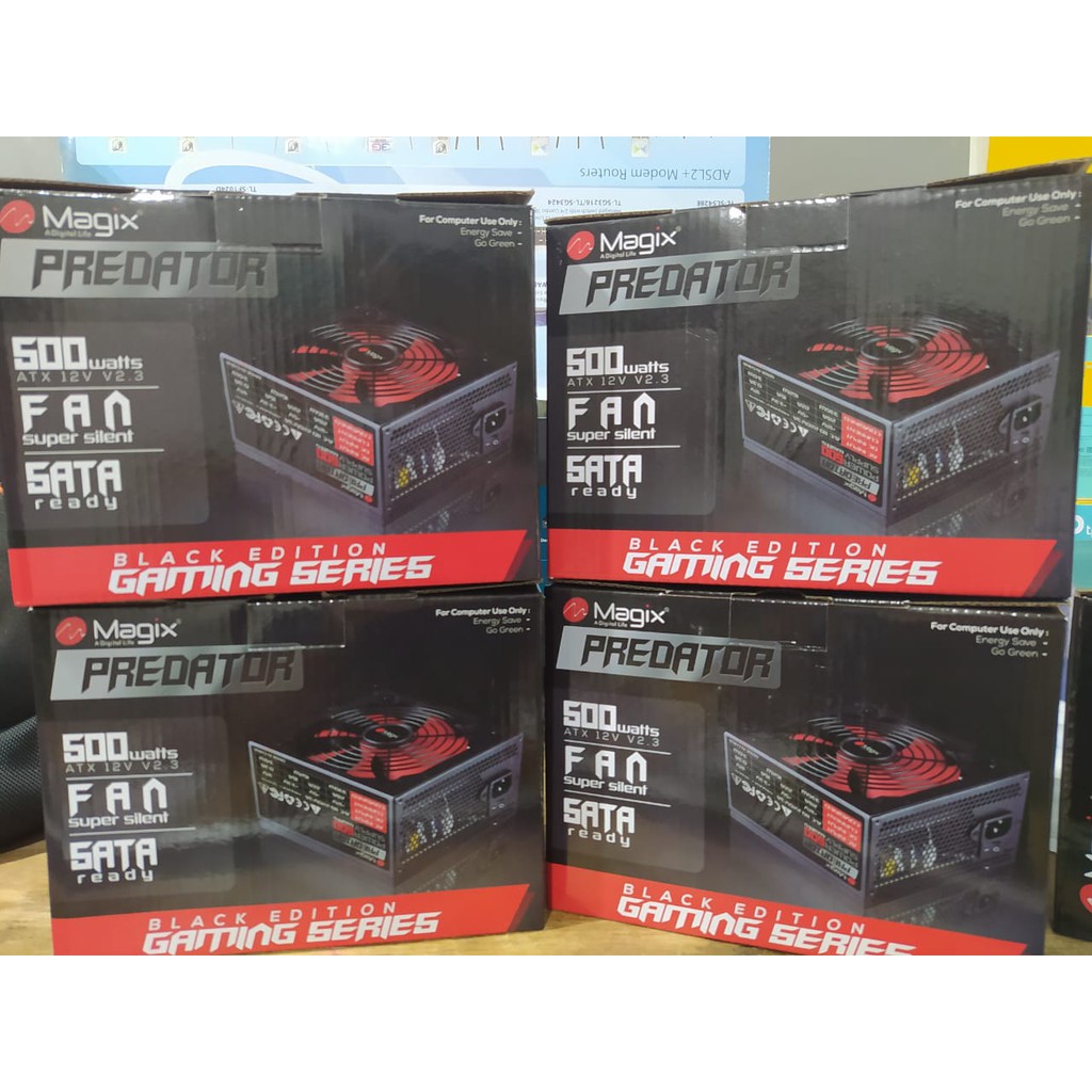 Jual POWER SUPPLY MAGIX PREDATOR 500W | Shopee Indonesia