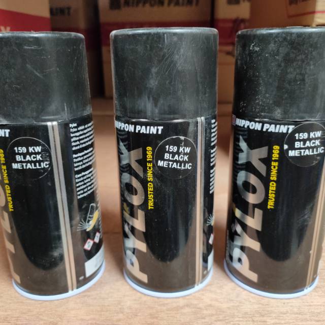 Jual CAT PYLOX PILOX HITAM BLACK METALLIC 159 KW 300CC NIPPON PAINT ...