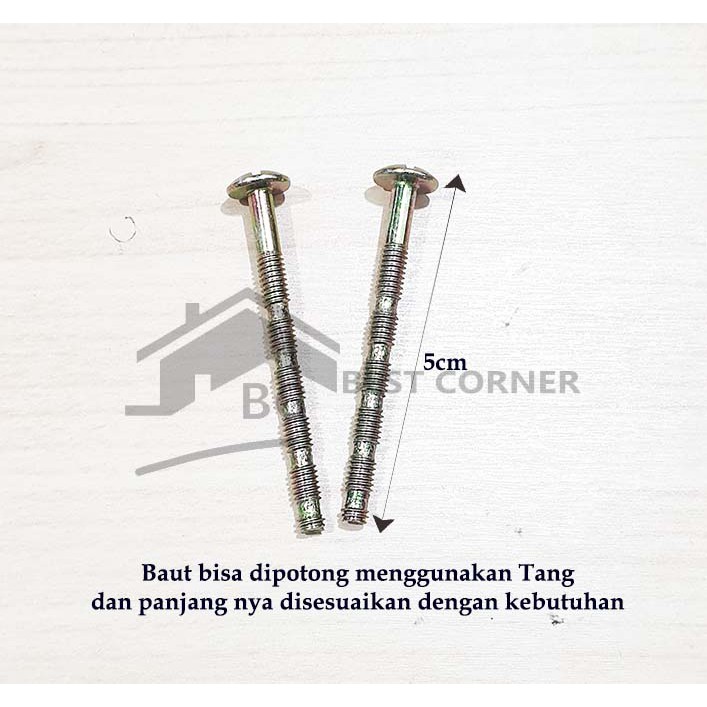 Jual Baut Tarikan Laci atau Lemari / Baut Patah / Baut Handle Laci ...