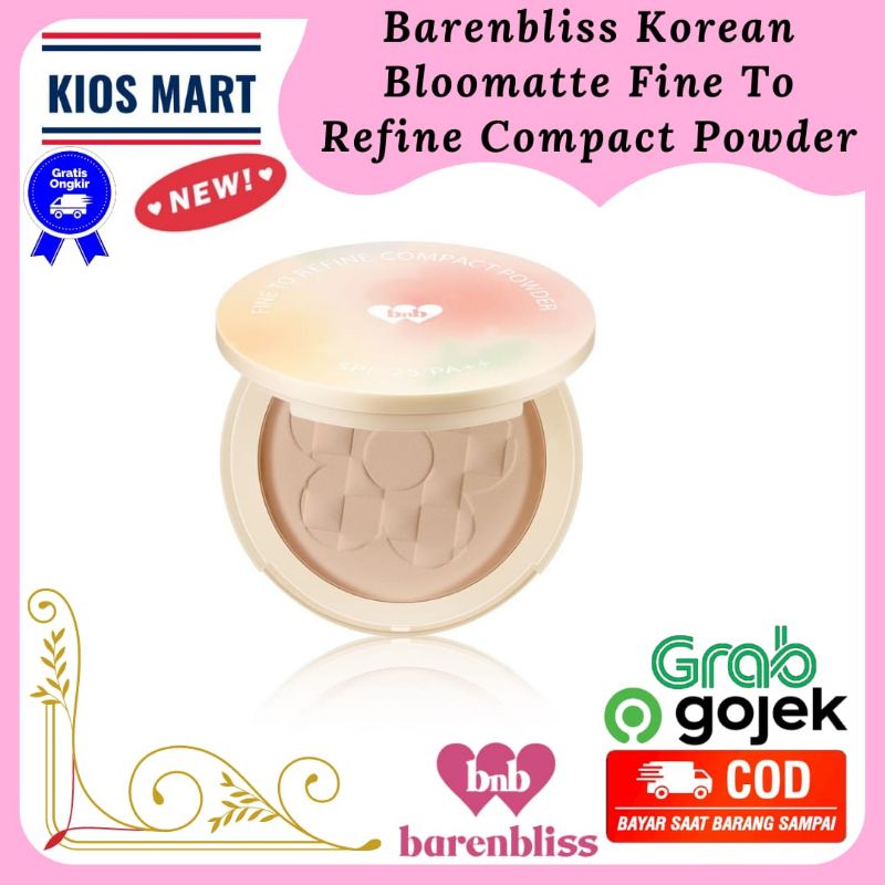Jual BNB Barenbliss Korean Bloomatte Fine To Refine Compact Powder ...