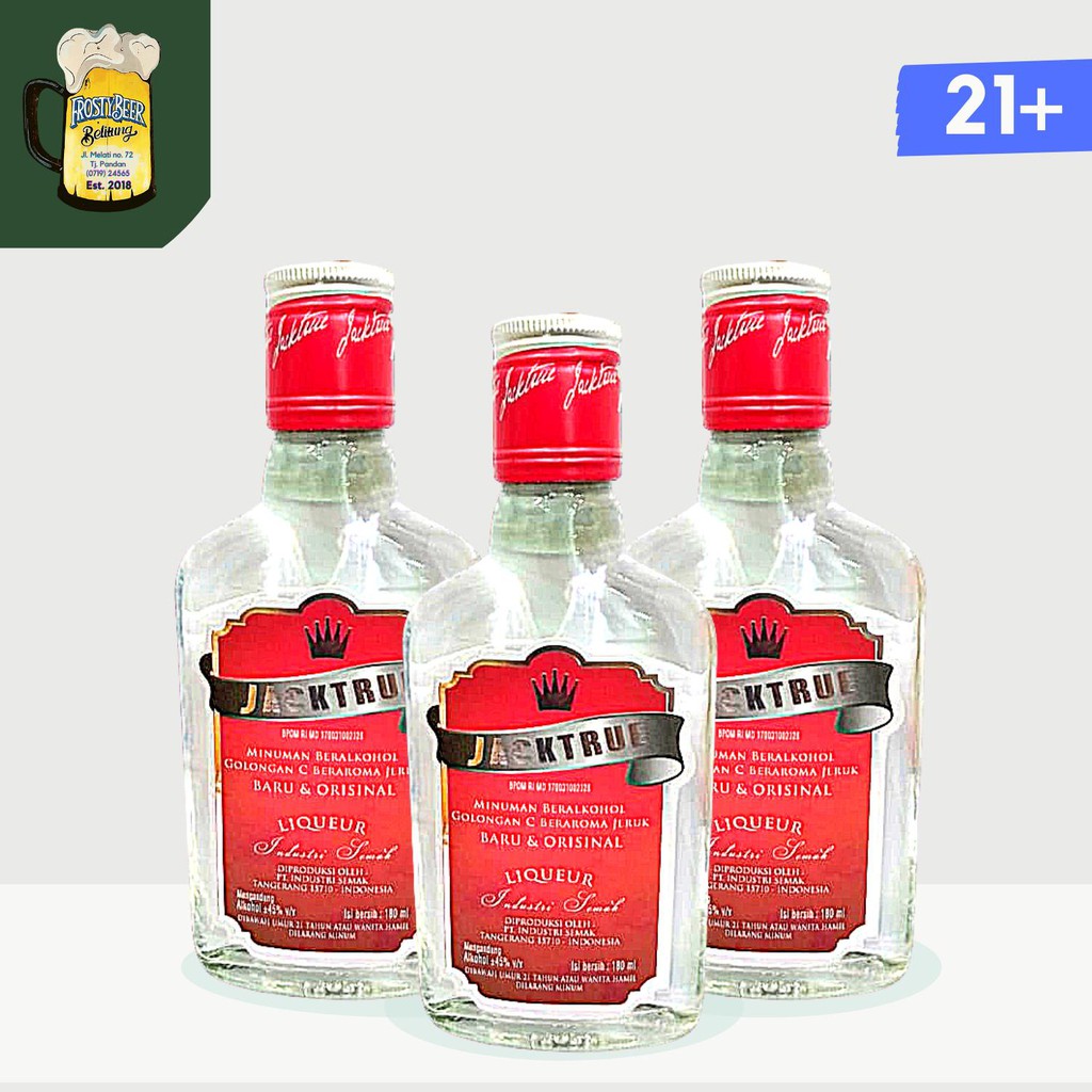 Jual Jacktrue 45% 180 ml - Aroma Jeruk Orange Liqueur - Bahan Cocktail ...