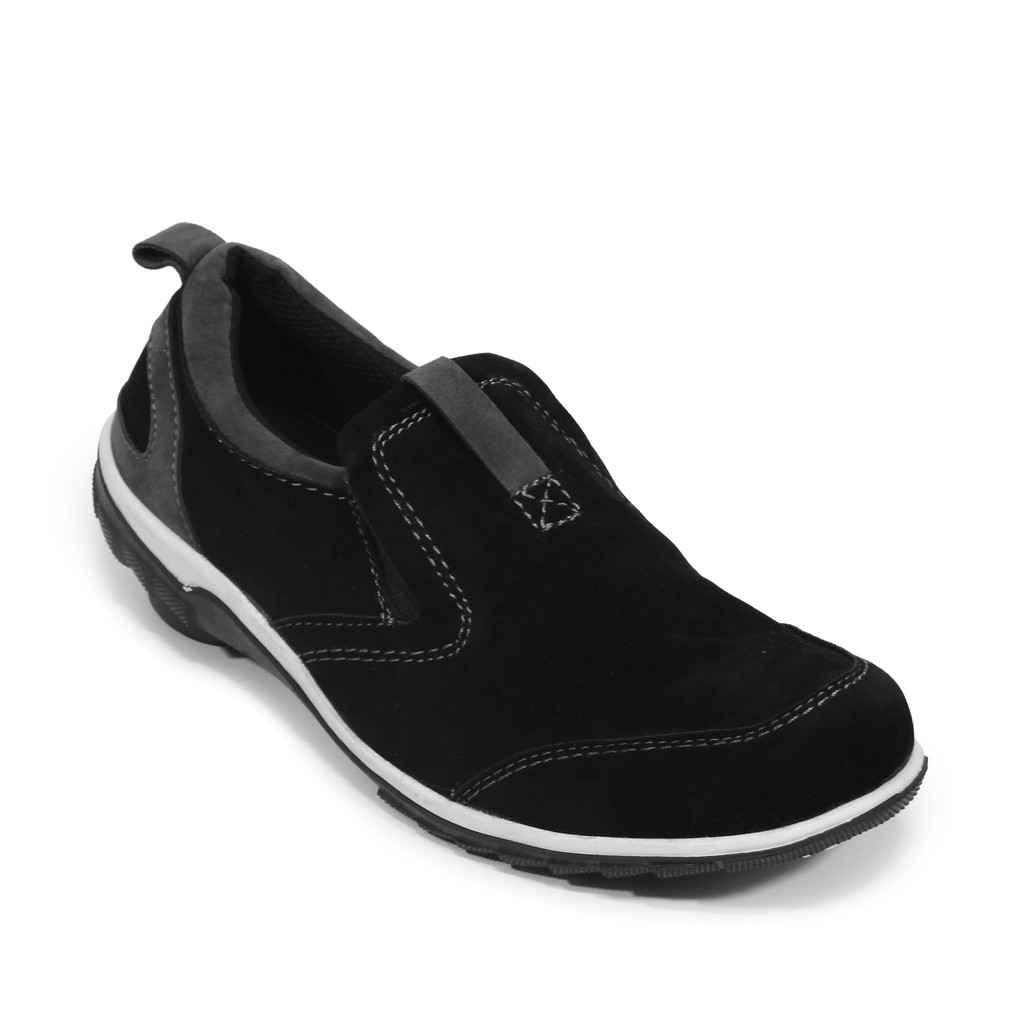 Jual Sepatu Slip on Casual Slop Kerja Pria walkers ctzz BLACK | Shopee ...