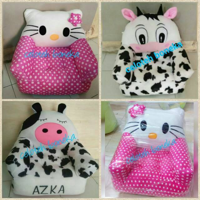 Jual Sofa anak / sofa boneka / sofa karakter / sofa sapi / sofa hello ...
