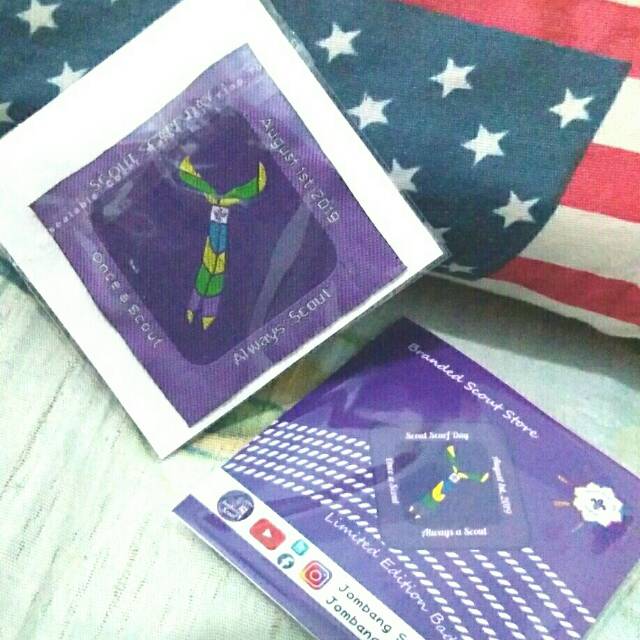 Jual Bet Badge Tiska Scout Scarf Day 2019 Scout Scraf Day | Shopee ...