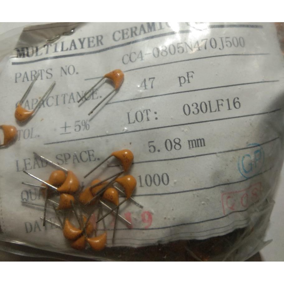 Jual 10pf 20pf 22pf 30pf 33pf 47pf kode 100 200 220 300 330 470 ...
