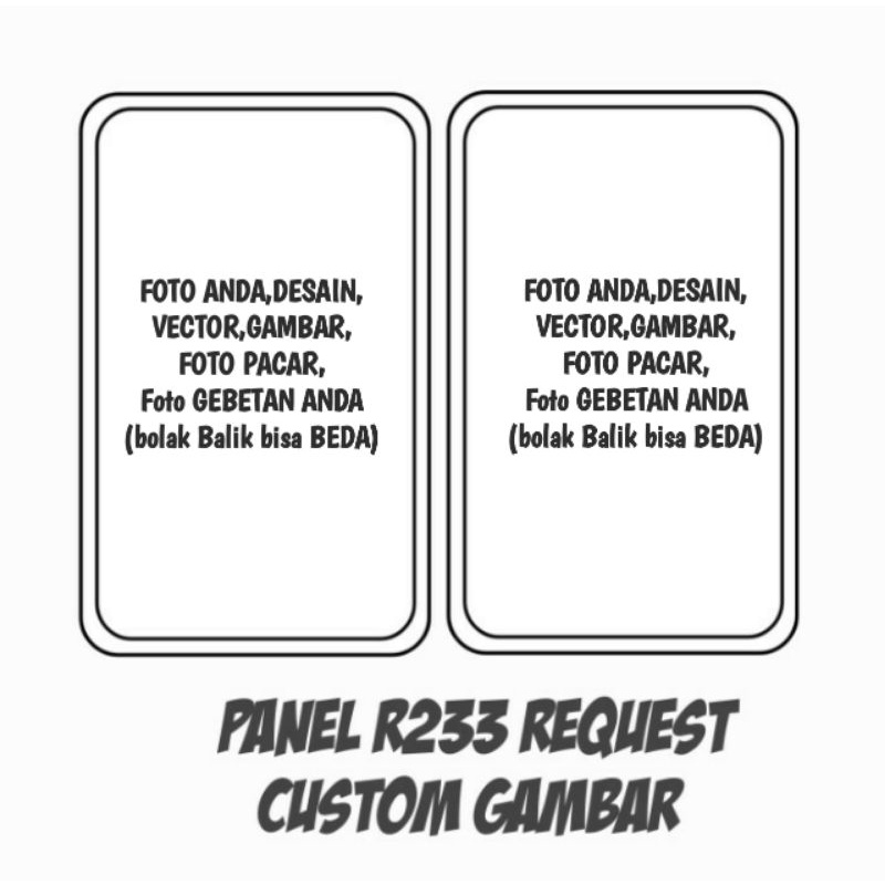 Jual PANEL DOOR R233,234 CUSTOM GAMBAR BEBAS | Shopee Indonesia