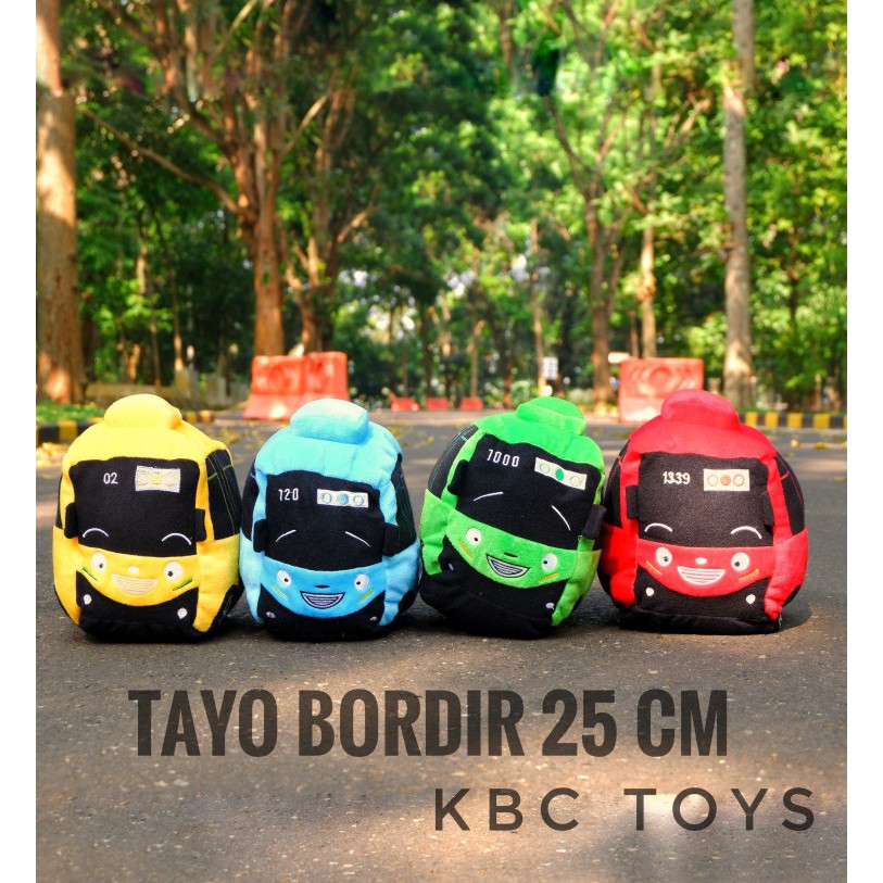 Jual Boneka bus tayo karakter bahan bordir kualitas SNI termurah ...