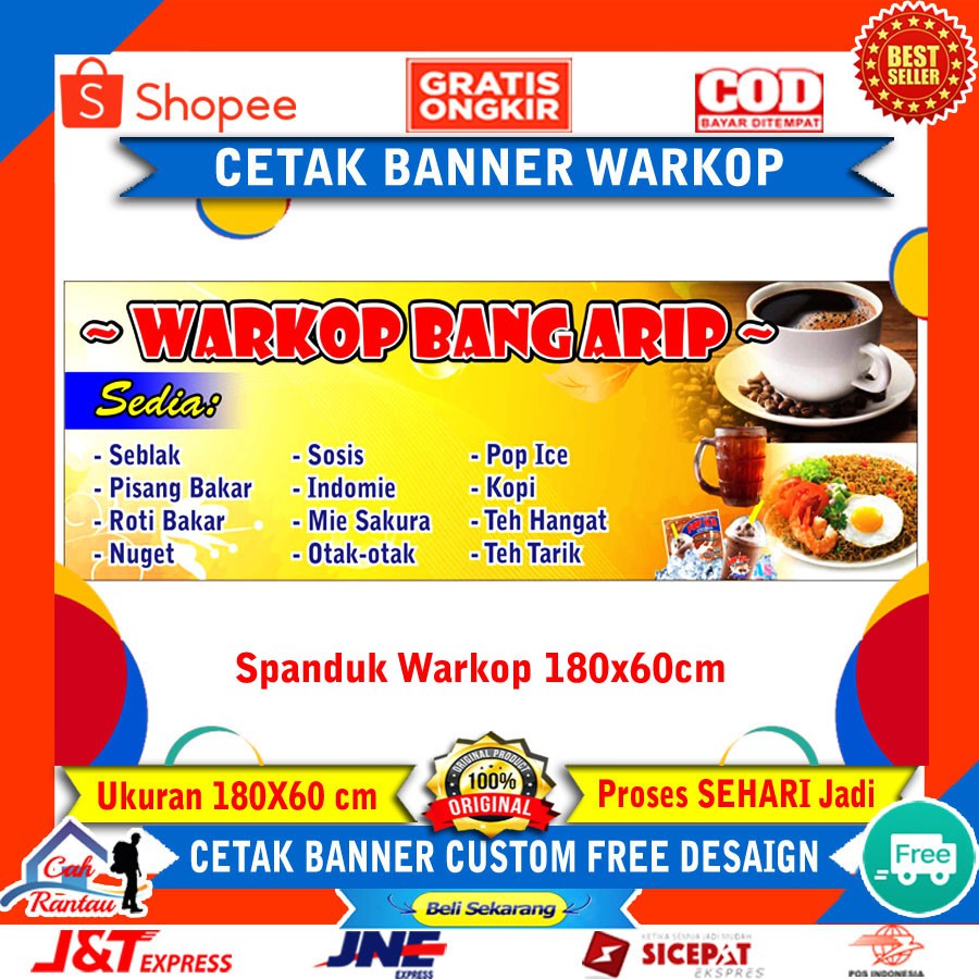 Jual Cetak Spanduk Warkop Banner Usaha dan Bisnis Warung Kopi Backdrop ...